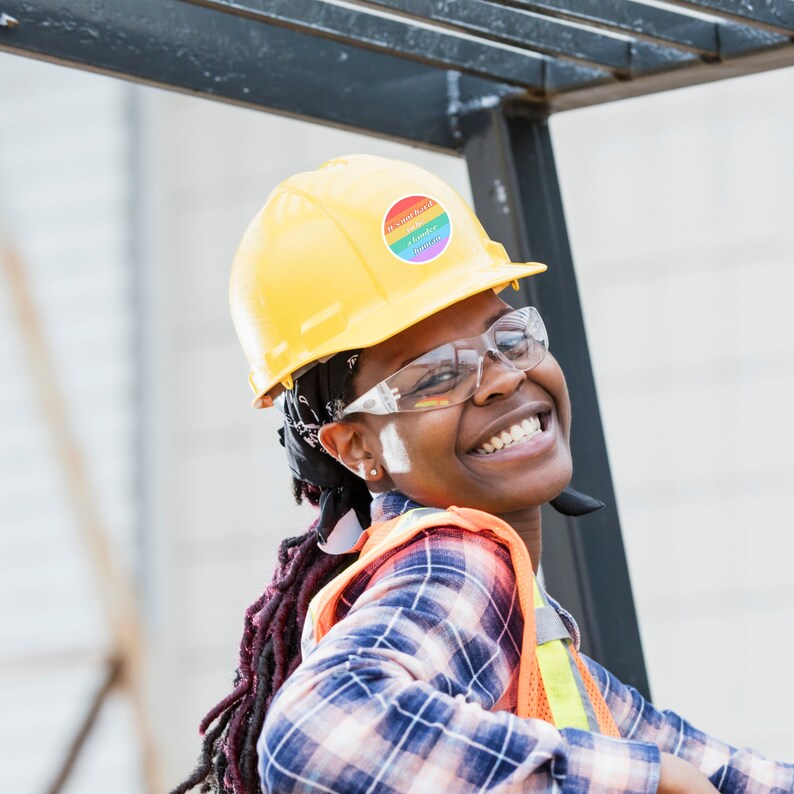 Building Pride in Construction Hard Hat Sticker Constructing Change ...