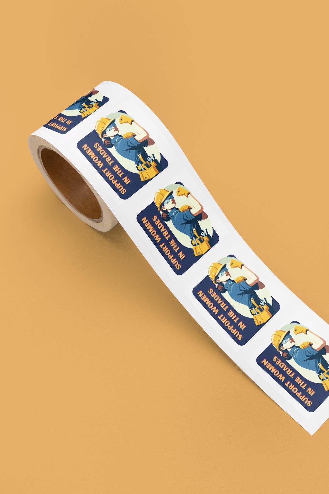 Roll of Hard Hat Stickers Construction Company Hard Hat Stickers for ...