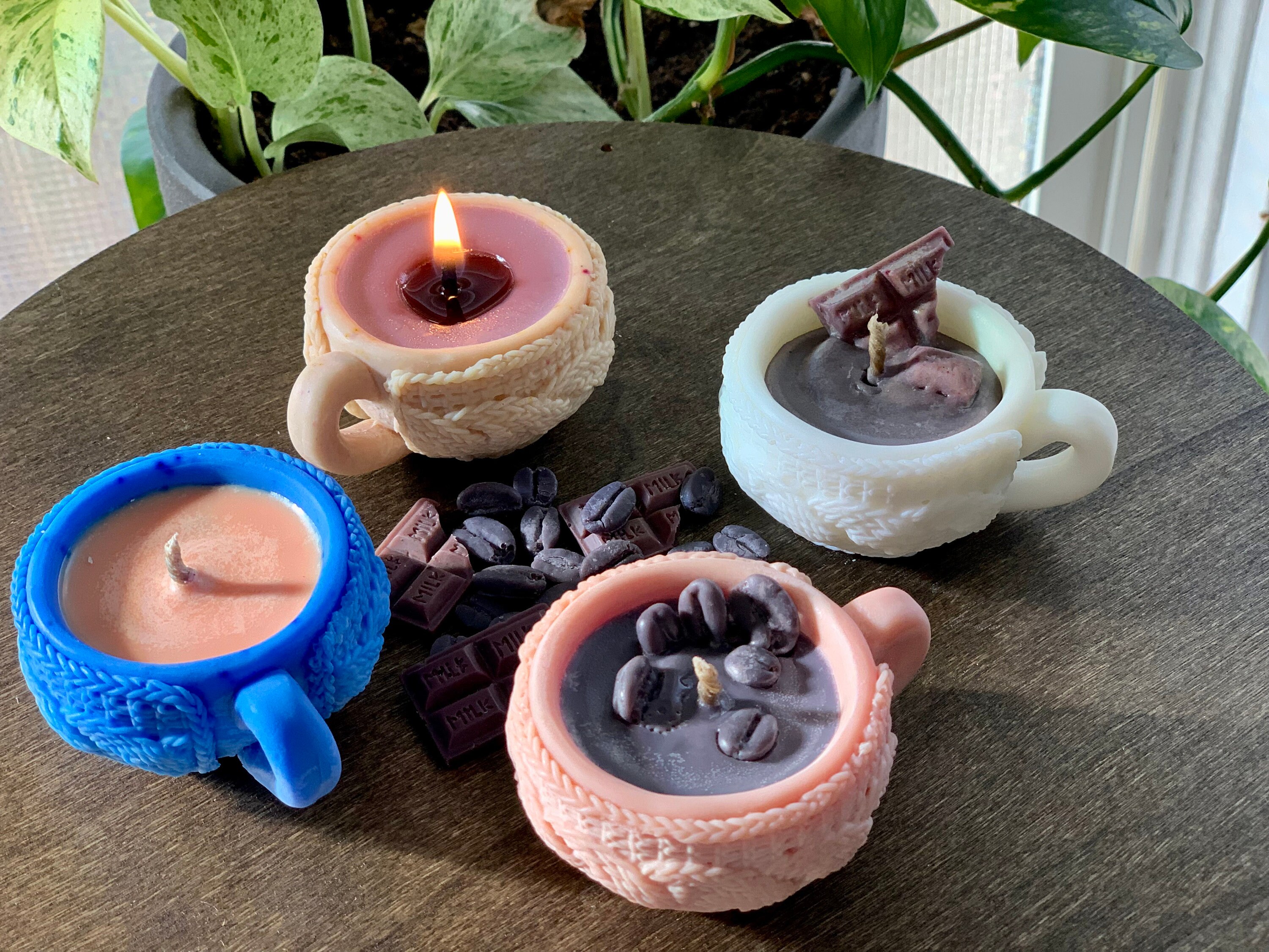 Coffee Mug Candle Tea Cup Hot Chocolate Cider Mug Candle novelty ...