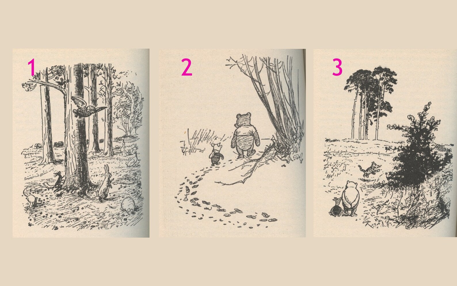 Winnie the Pooh Taoist Ink Drawing, Cute Zen Buddhism Pooh Bear Artwork ...