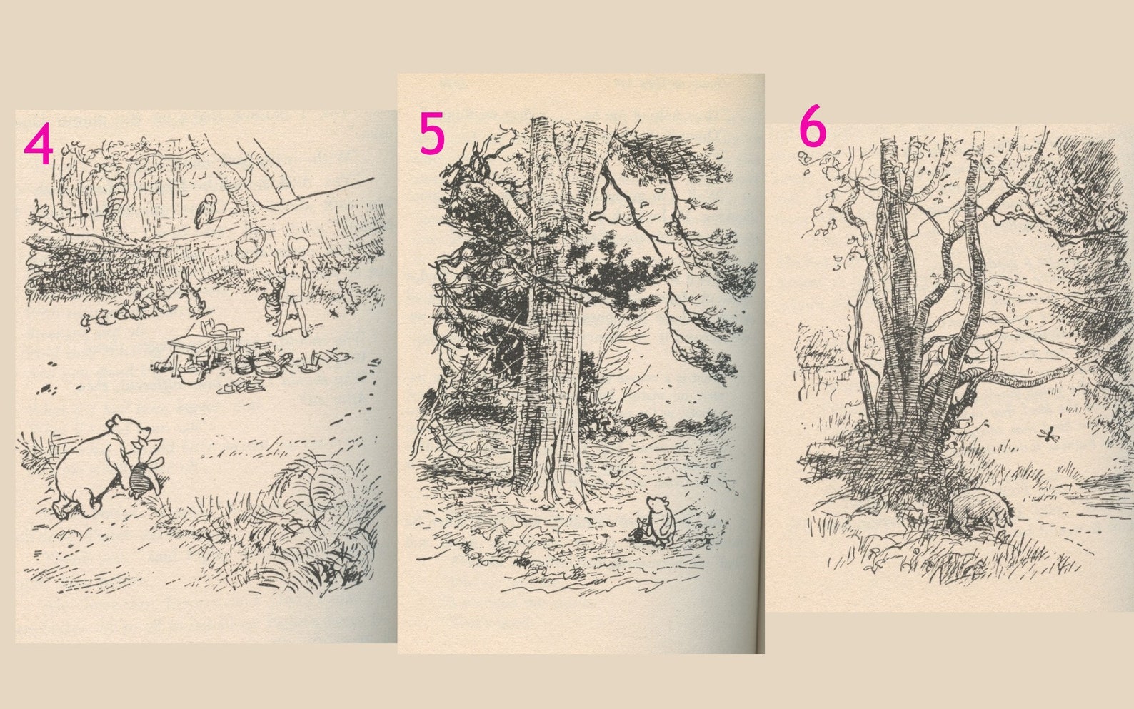 Winnie the Pooh Taoist Ink Drawing, Cute Zen Buddhism Pooh Bear Artwork ...