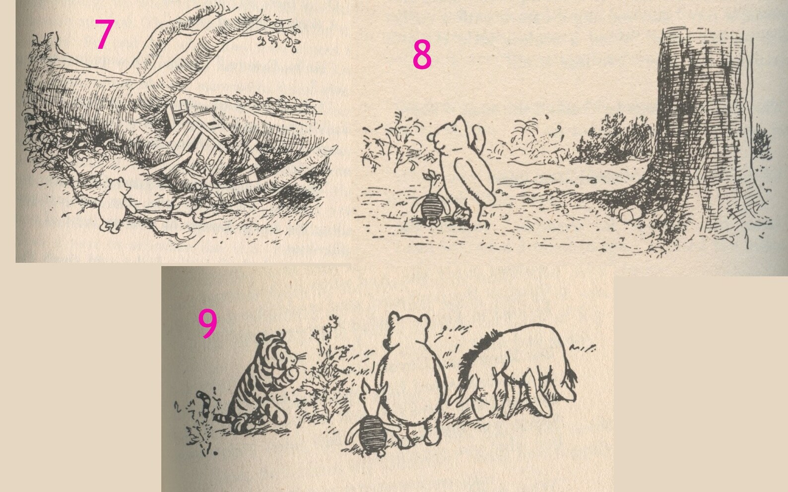 Winnie the Pooh Taoist Ink Drawing, Cute Zen Buddhism Pooh Bear Artwork ...