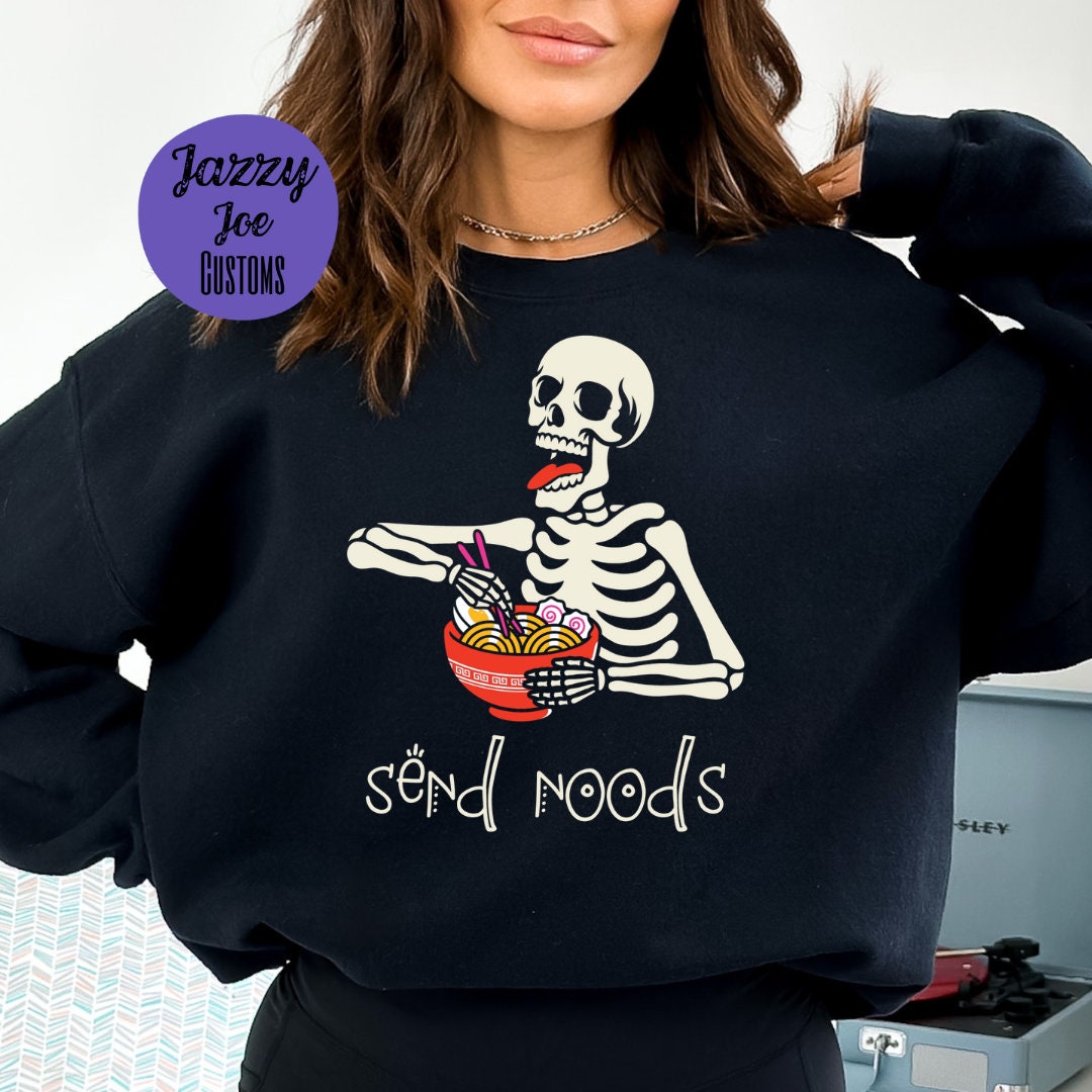 Send Noods - Png/jpg - Noodles - Ramen - Humor - Skeleton - Digital ...