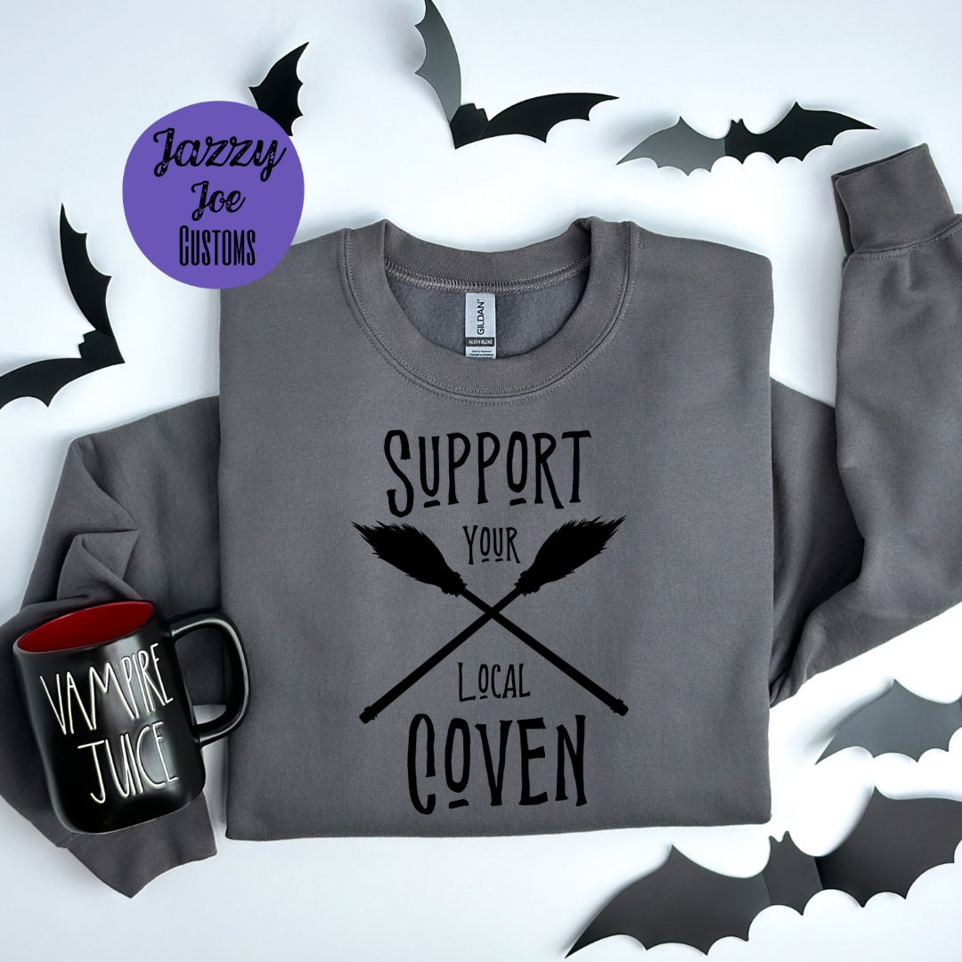 Support Your Local Coven Svg/png/jpg Spooky Witch Salem - Etsy