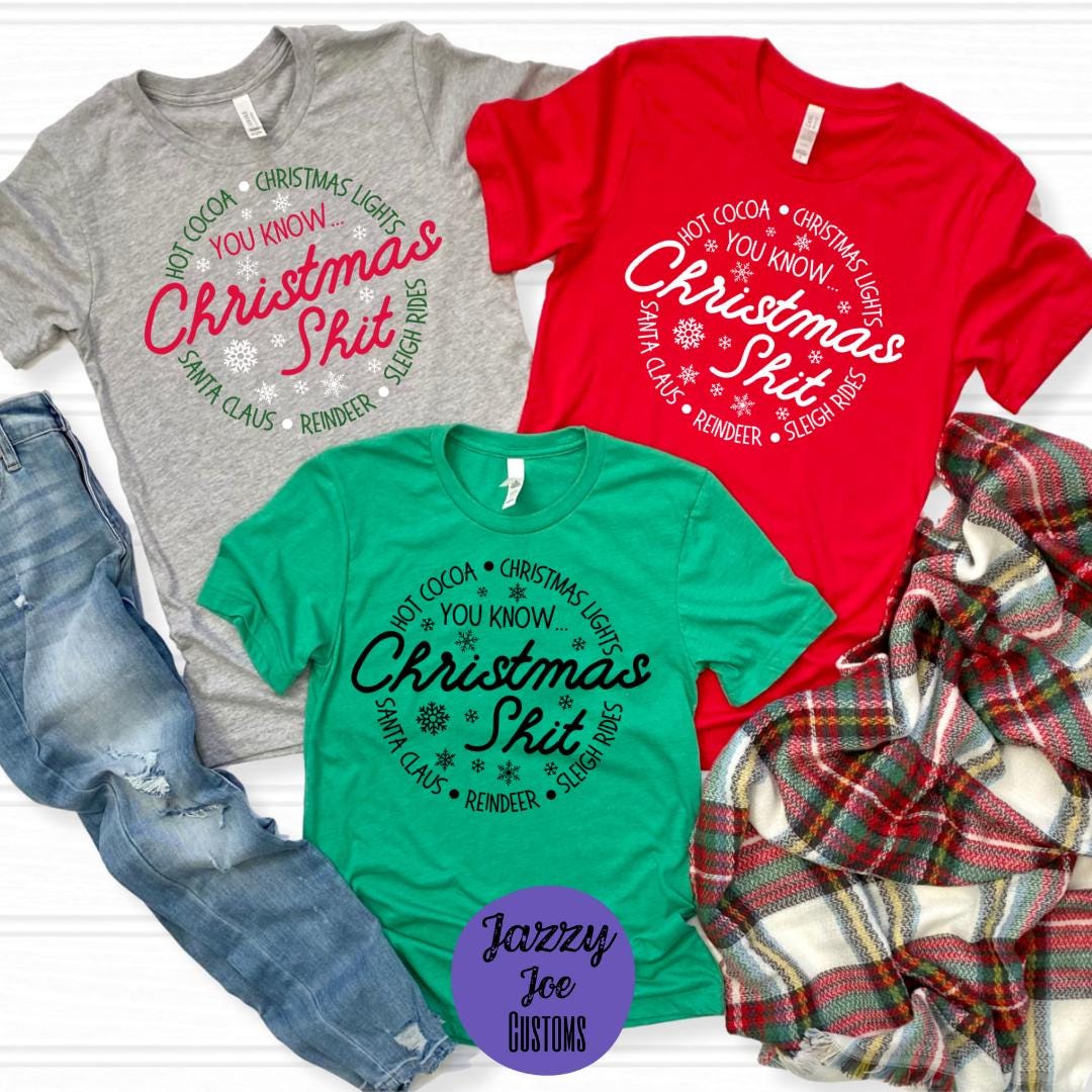 Christmas Shit Bundle 4 Versions Svg/png/jpg Both BLACK AND WHITE ...