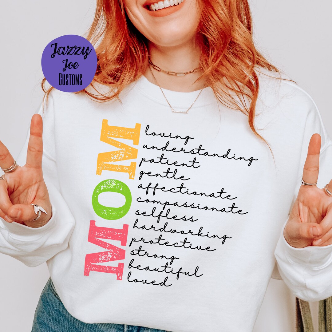 Mom - Adjectives Svg/png/jpg - Mother's Day - Digital File - Instant ...