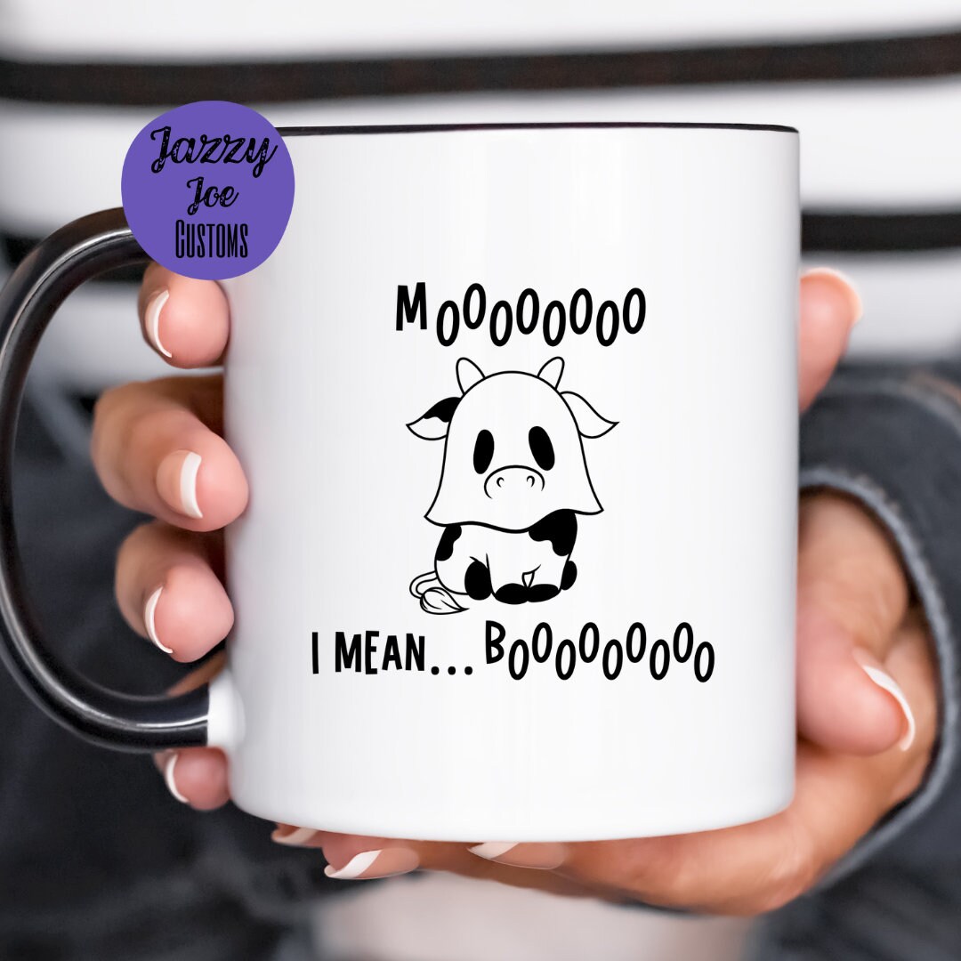 Moo I Mean Boo Png/jpg Cow Funny Digital File Cricut - Etsy