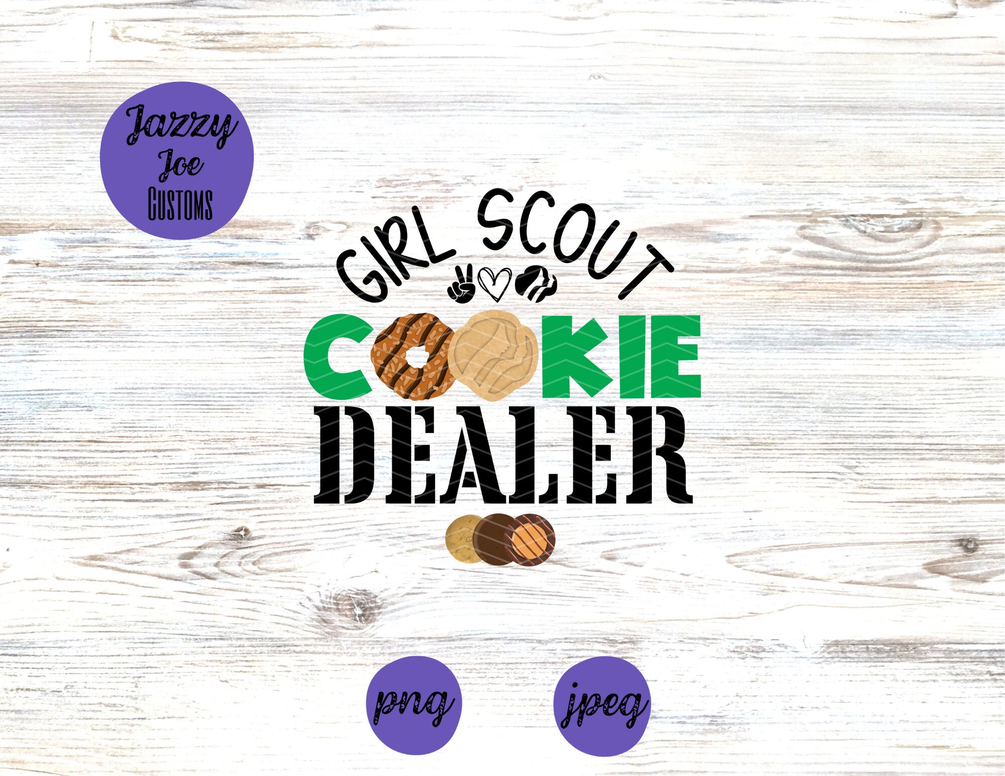 Girl Scout Cookie Dealer Version 3 Png Lustig Sofort Download