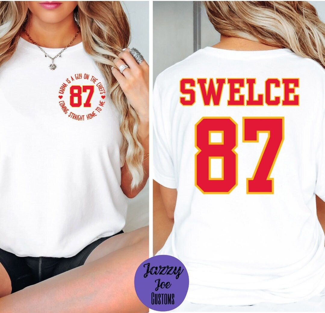 Swelce 87 Front/back Png/jpg - Taylor - Kelce - Super Bowl - Karma ...