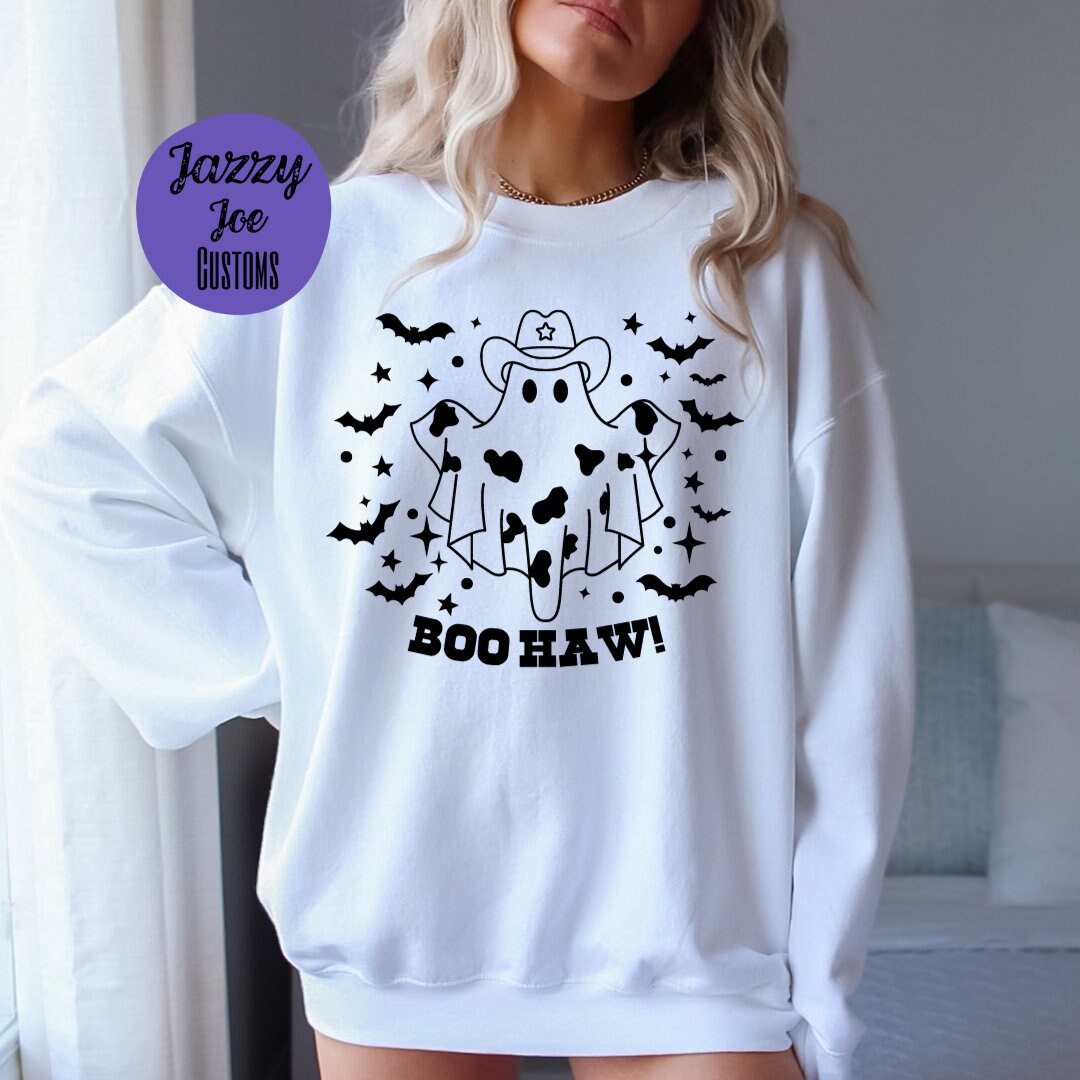 Boo Haw Ghost Svg/png/jpg Cowboy Funny Digital File Cricut Silhouette ...