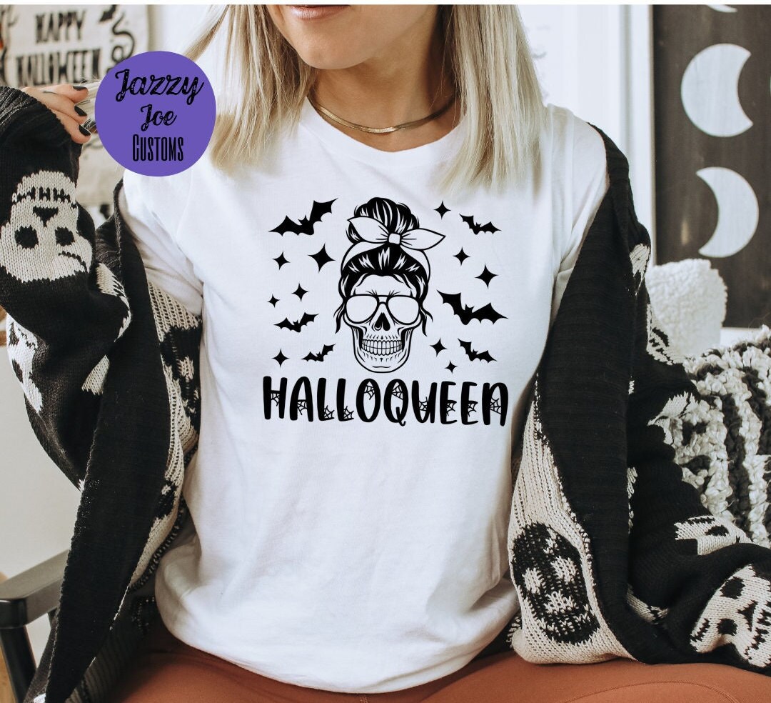 Halloqueen Svg/png/jpg Skeleton Funny Digital File Cricut Silhouette - Etsy