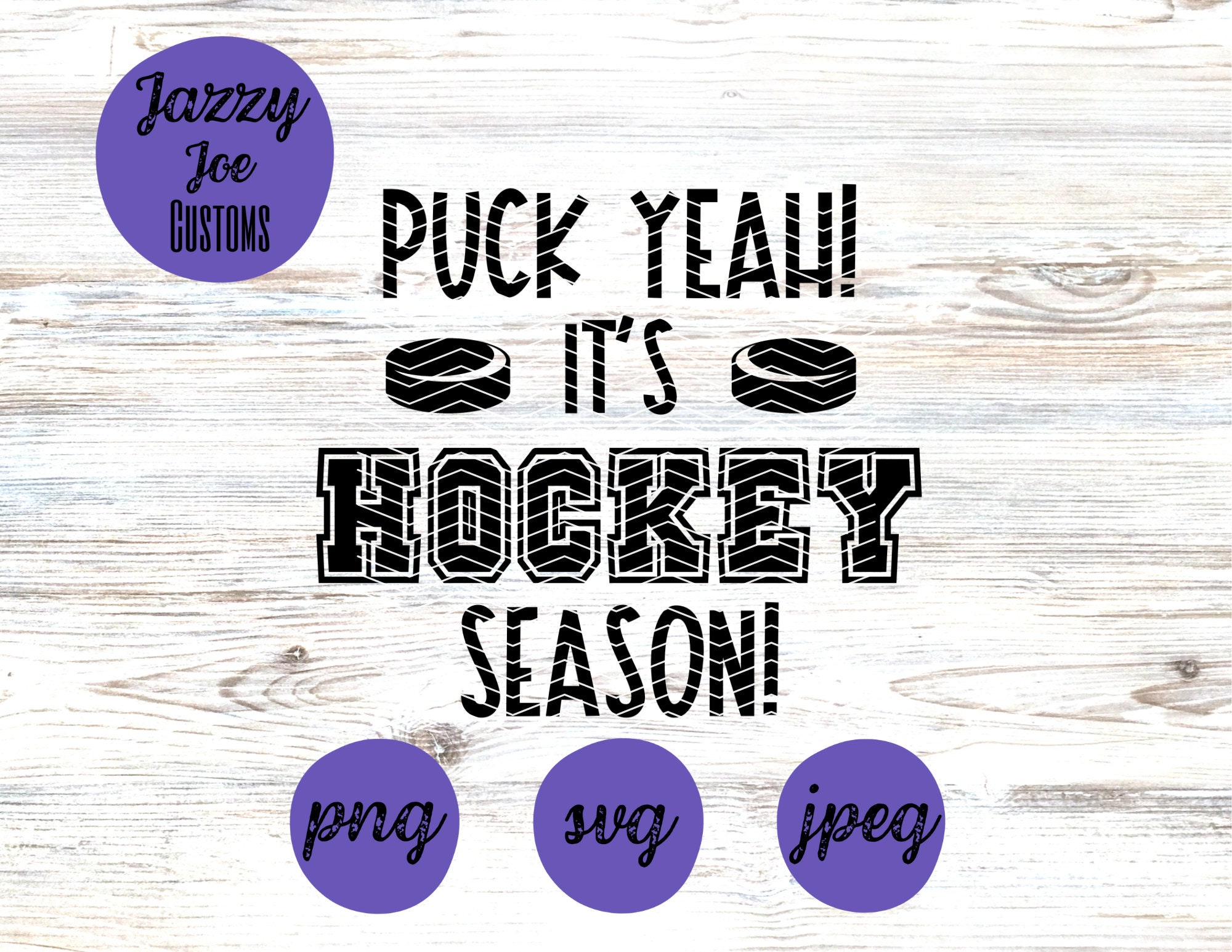 Puck Yeah It's Hockey Season Svg/png/jpg Humor - Etsy