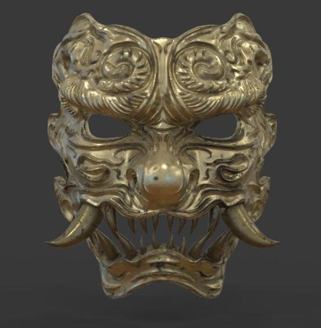 Oni Mask Black Myth Wukong Inspired Oni Mask 3D Print - Etsy