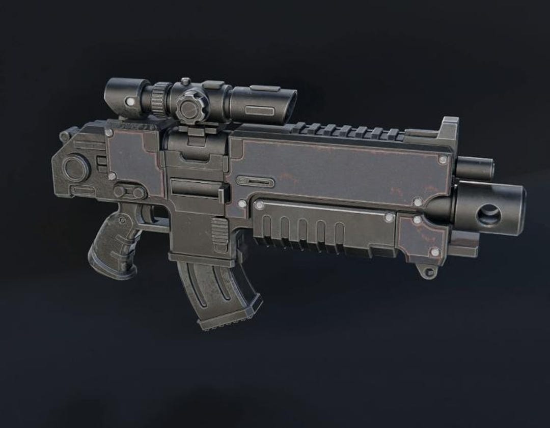 3D Printedbolt Rifle Warhammer 40K Space Marine Bolter Prop - Etsy