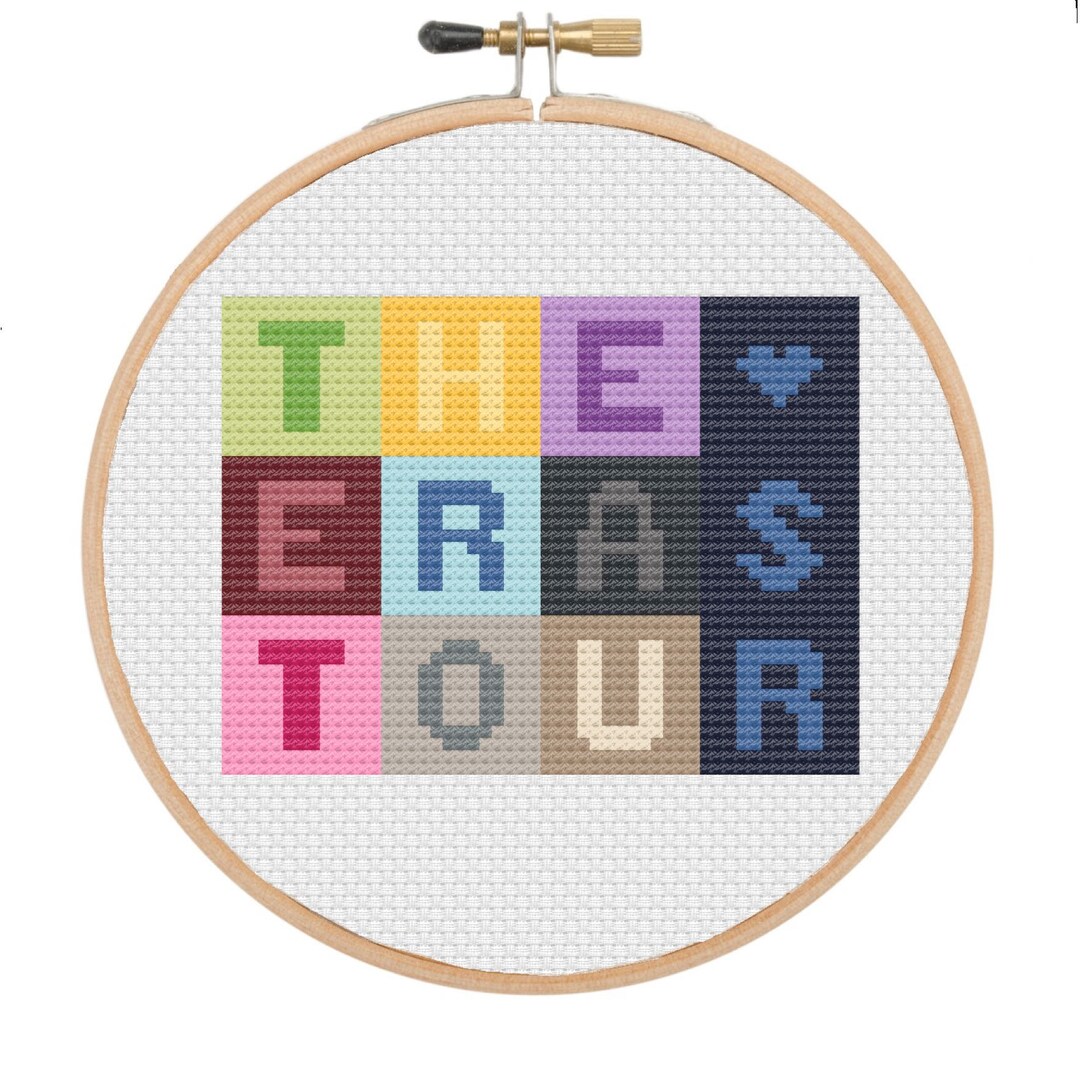 The Eras Tour Cross Stitch Pattern Downloadable Digital - Etsy