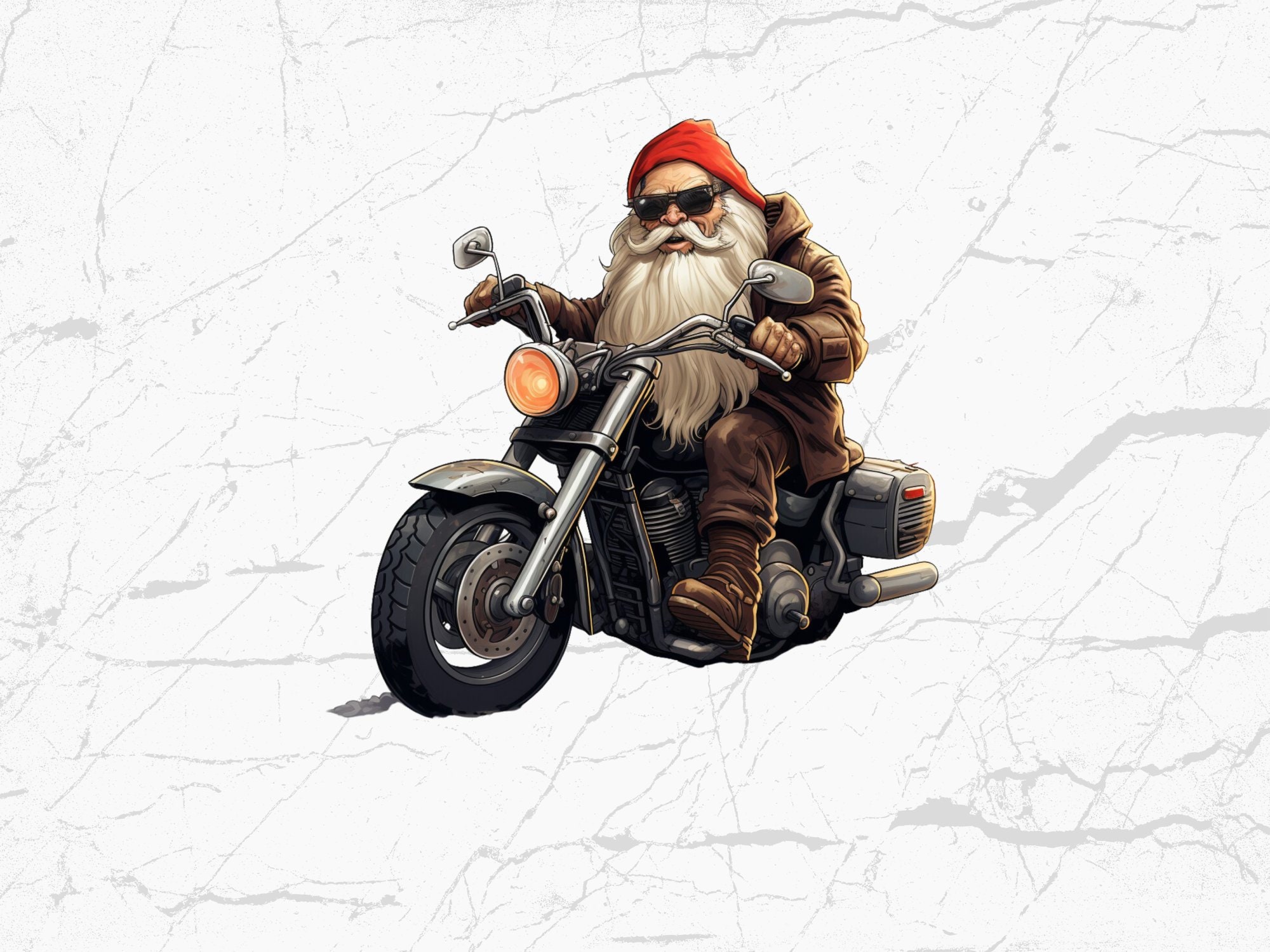 Santa Harley, SVG PNG EPS, Vector Graphics, Christmas Gift for Biker ...