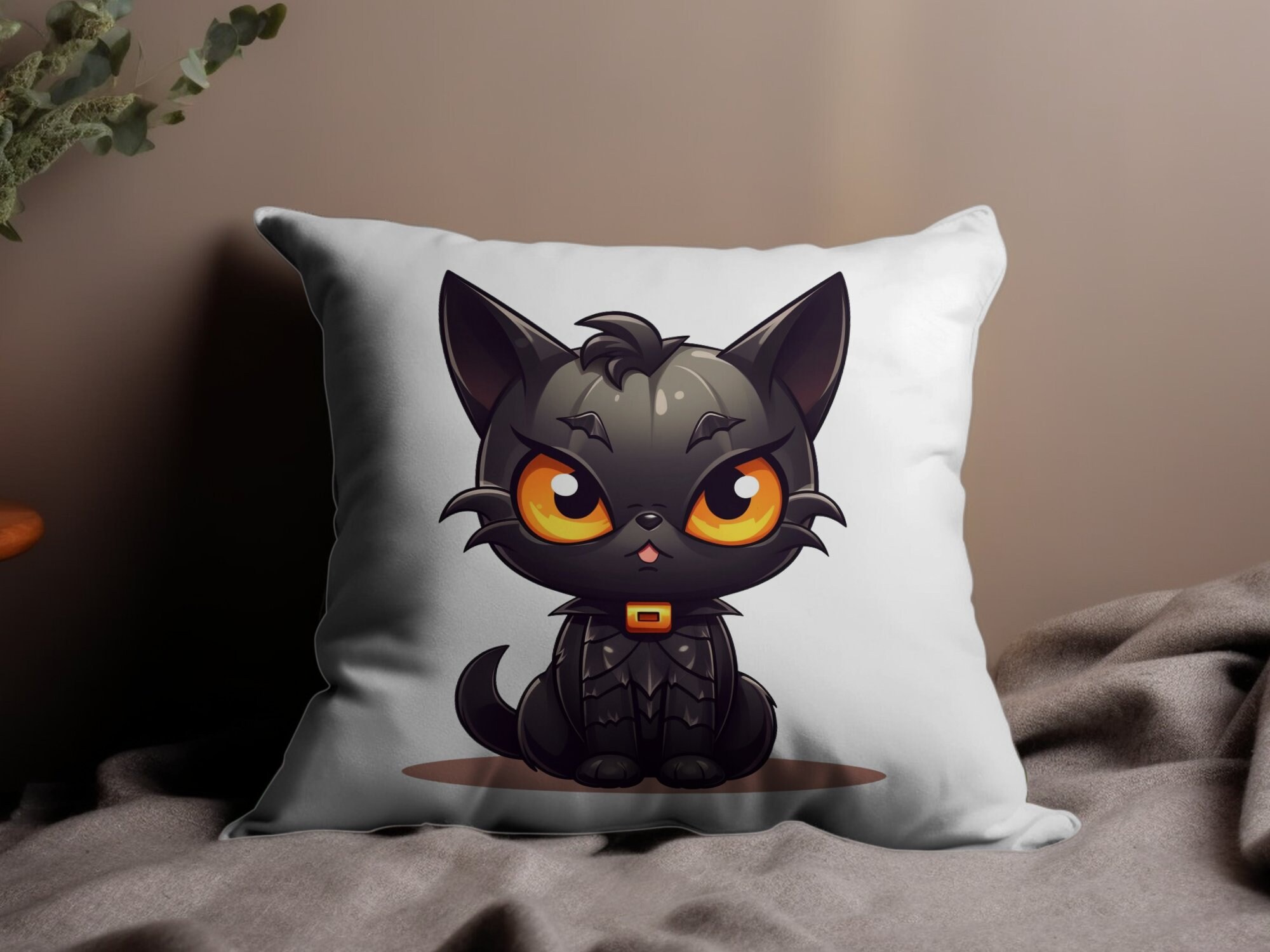 Cartoon Mad Cat Halloween SVG PNG EPS, Commercial Use Clipart Vector ...