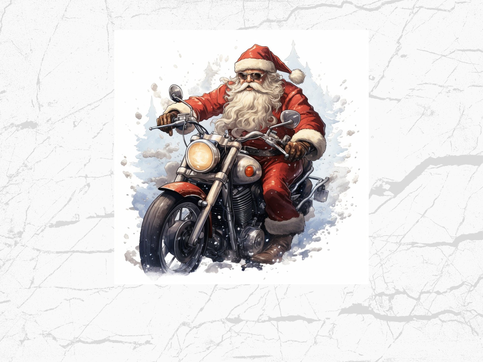 Santa Harley Anime, SVG PNG EPS, Vector Graphics, Christmas Gift for ...