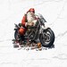 Santa Harley, SVG PNG EPS, Vector Graphics, Christmas Gift for Biker ...