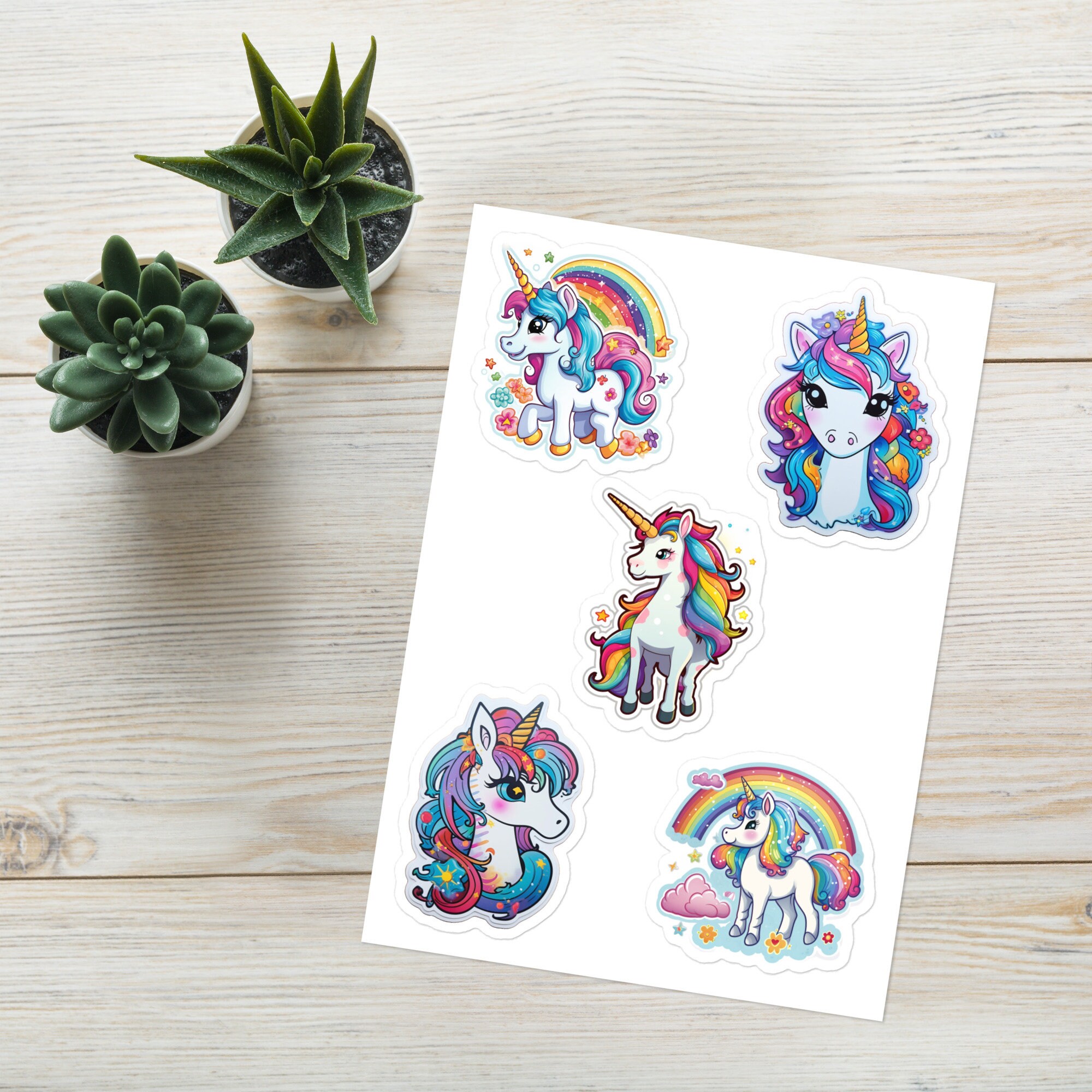 Unicorn Sticker Sheet for Kids Planner Journal & Craft - Etsy