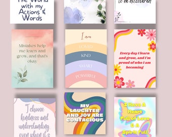 Kids Digital Affirmation Cards, Kids Affirmation Deck, Kids Daily ...