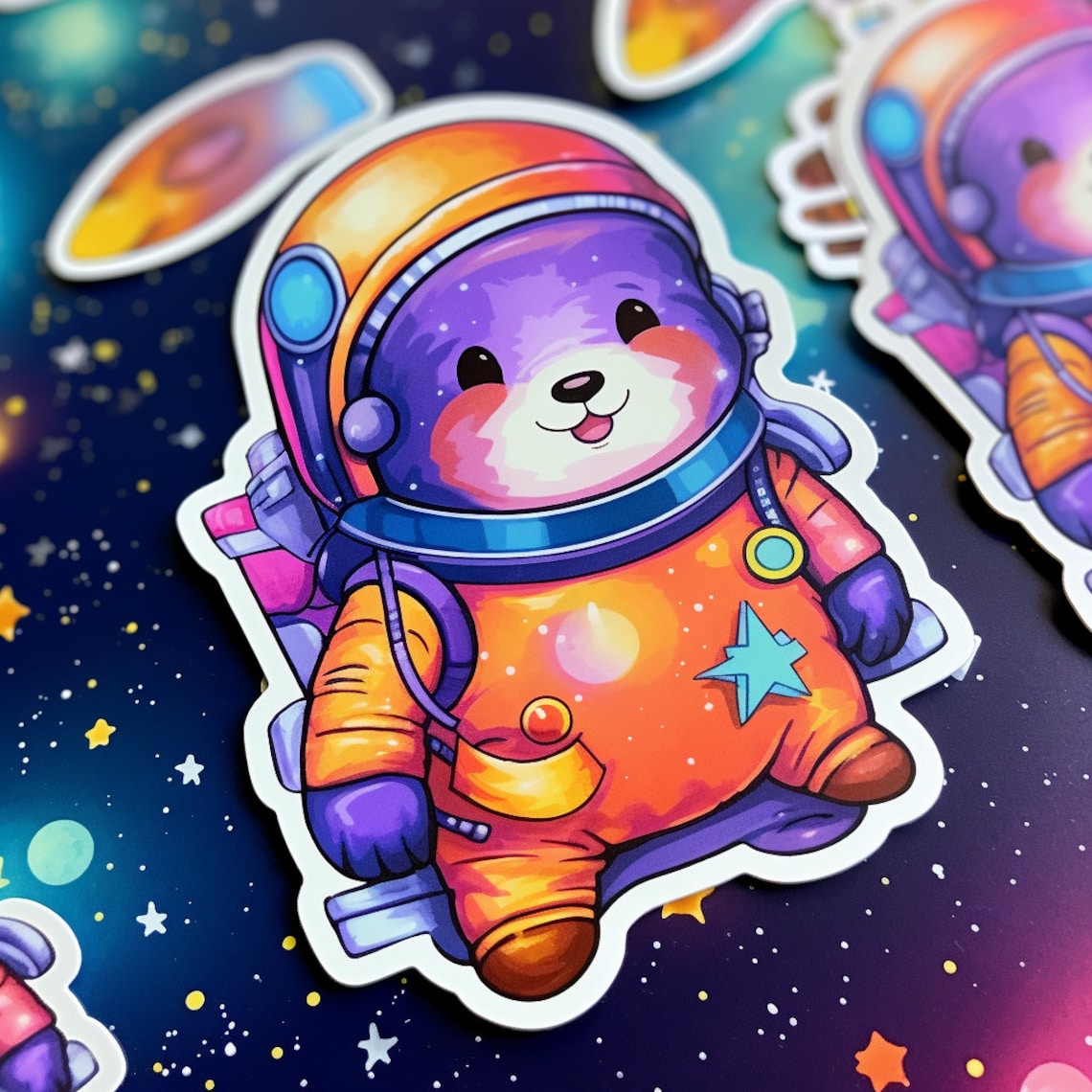 Space Theme Kids Crafts Printable Stickers, Digital Clipart, and Wall ...