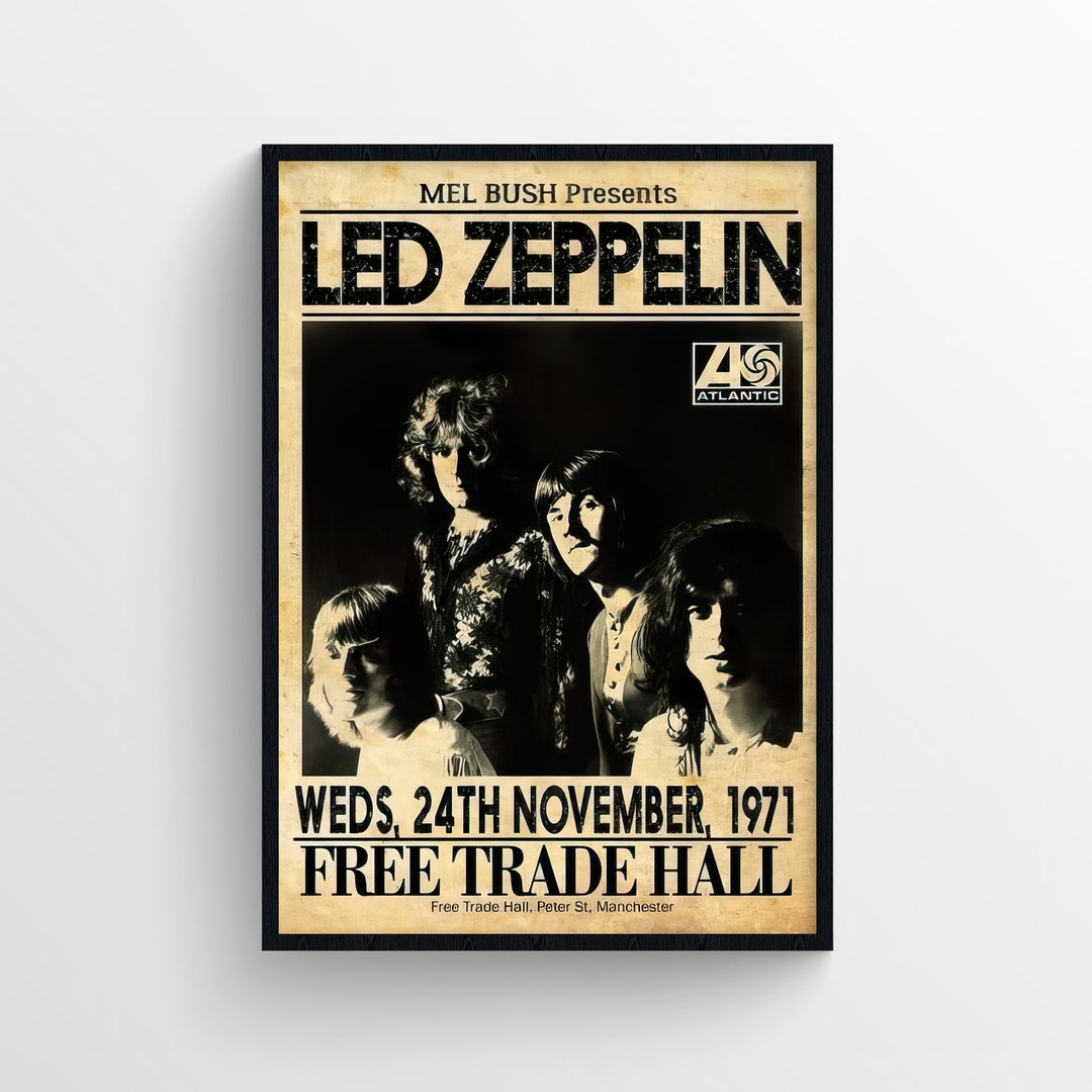 Led Zeppelin Poster Led Zeppelin Vintage Poster Led Zeppelin - Etsy