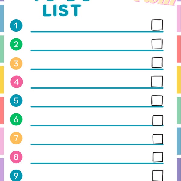 Tasks Checklist - Etsy