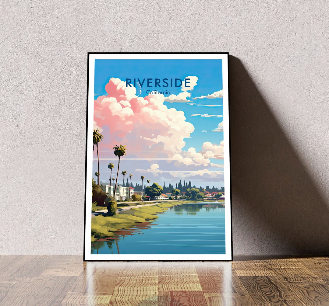 Riverside Travel Poster Riverside Print California Poster - Etsy