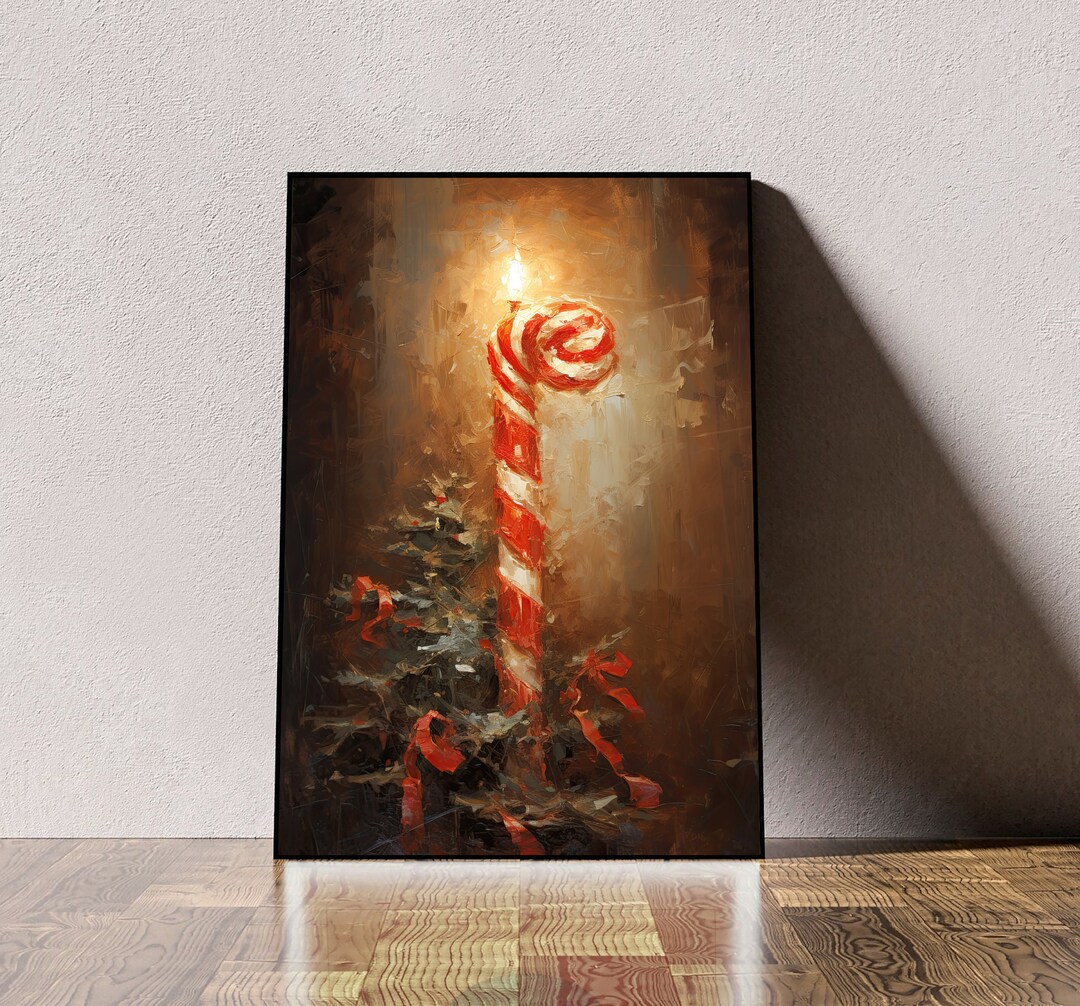Digital Candy Cane Christmas Print Art Candy Cane Digital - Etsy