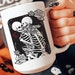Skeleton Love Coffee Mug, Cute Skeleton Mug, Halloween Mug, Coffee Mug ...