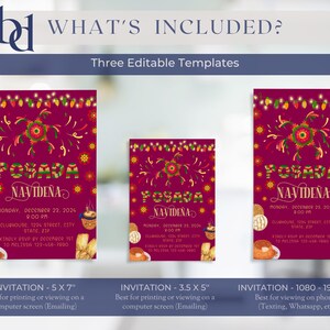 Posada Navideña Invitation Template, Editable & Printable Mexican ...