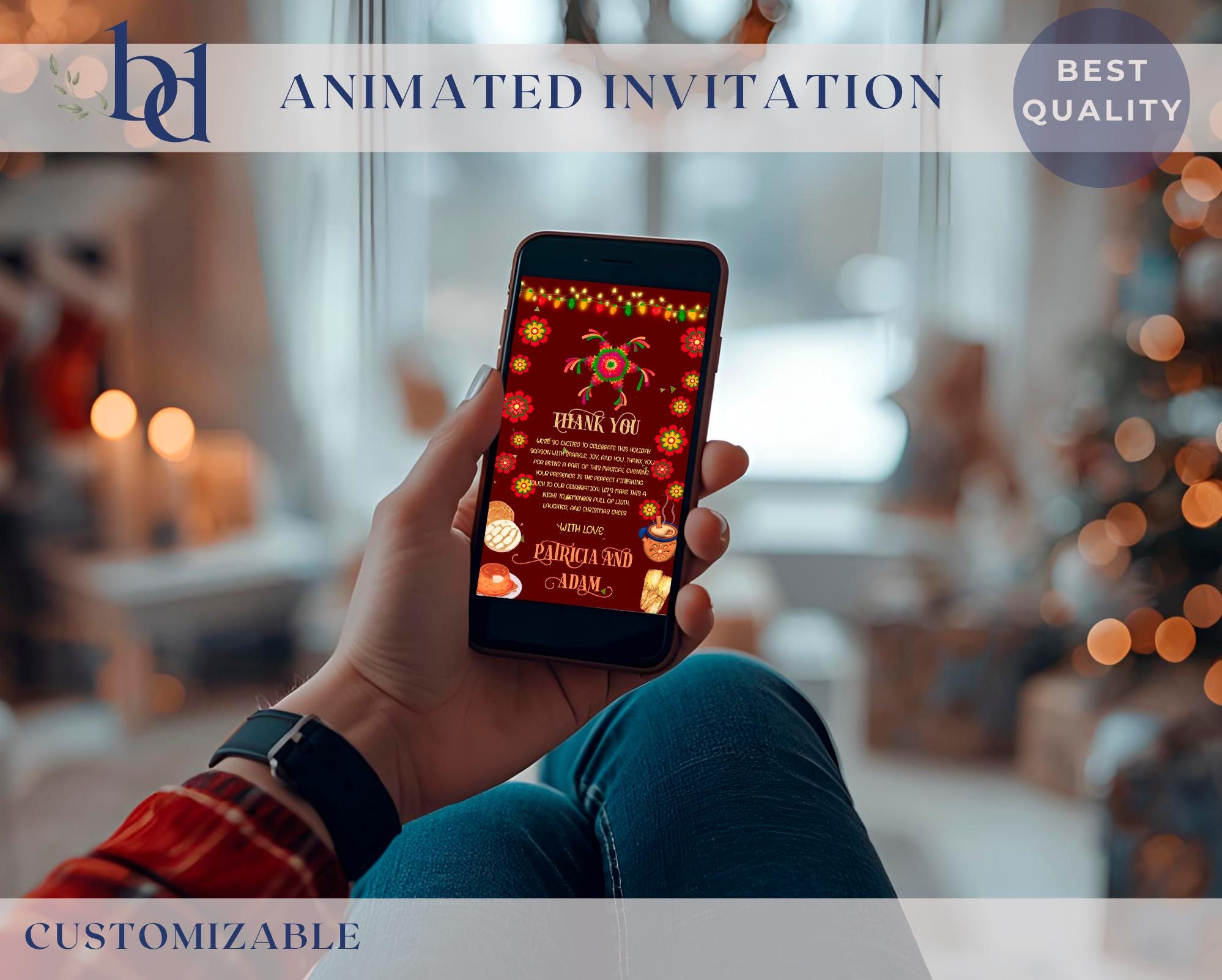 Posada Navideña Video Invitation, Custom Mexican Family Christmas ...