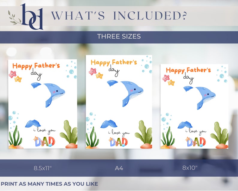 Father's Day Gift Handprint + Footprint Sea Animals, Arts + Crafts for ...