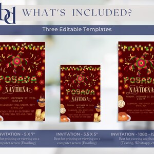 Posada Navideña Invitation Template, Editable & Printable Mexican ...