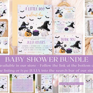 Little Boo Diaper Raffle Template, Cute Ghost Diaper Raffle Card ...