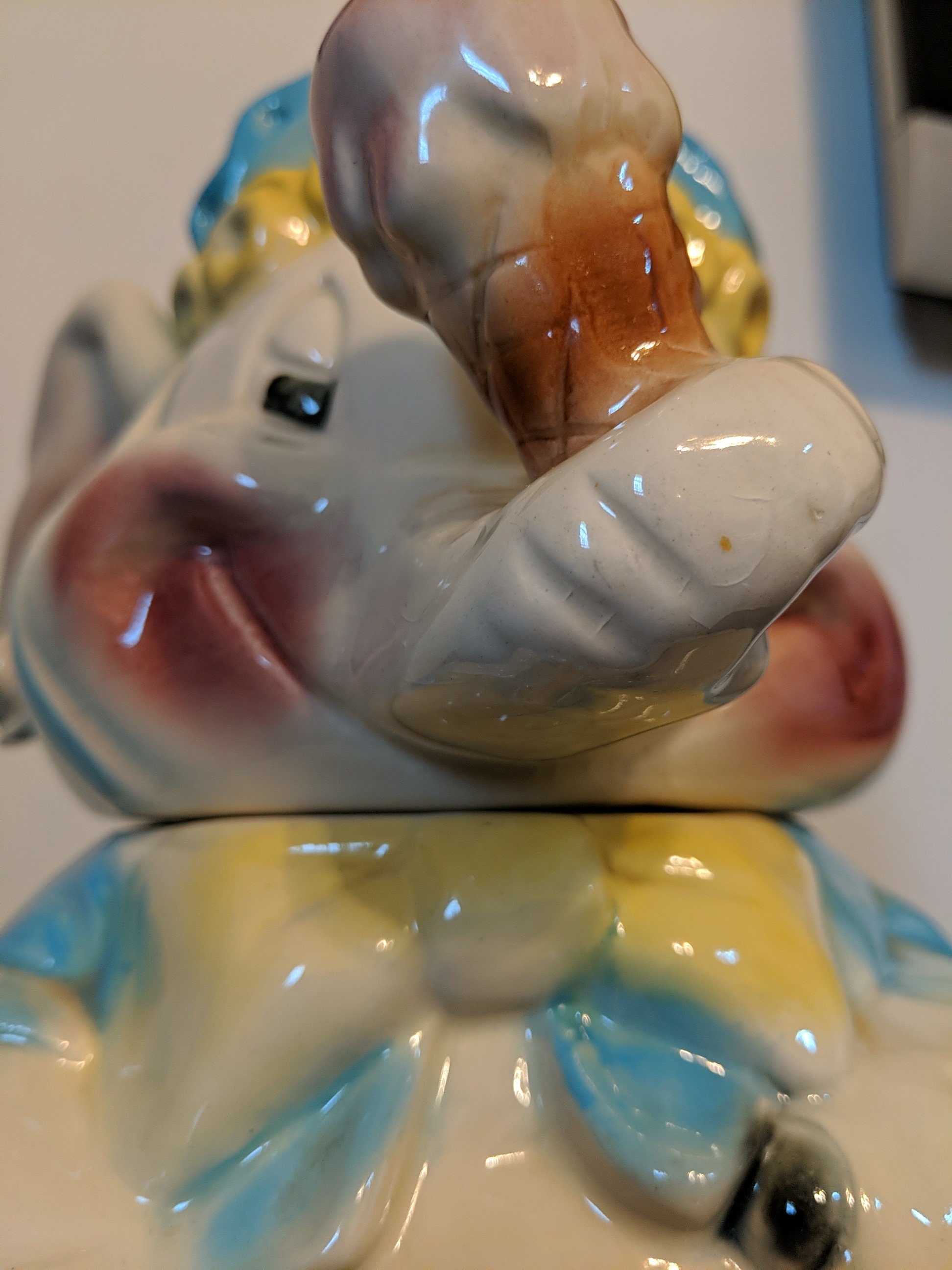 Vintage Brush Mccoy Baby Elephant Ice Cream Cone Cookie Jar - Etsy