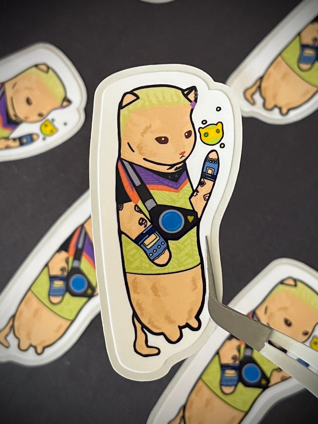 Gekko Cat valorant Waterproof Cat Sticker - Etsy