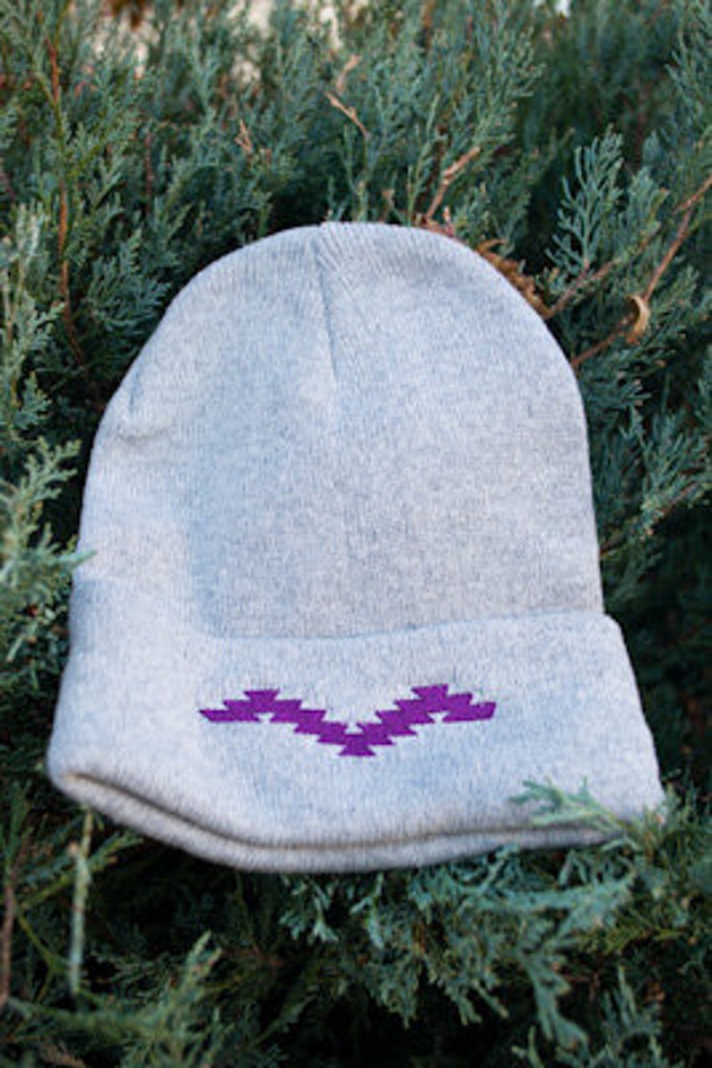 Embroidered Beanie, Embroidered Friendship Gift, Native American Design ...