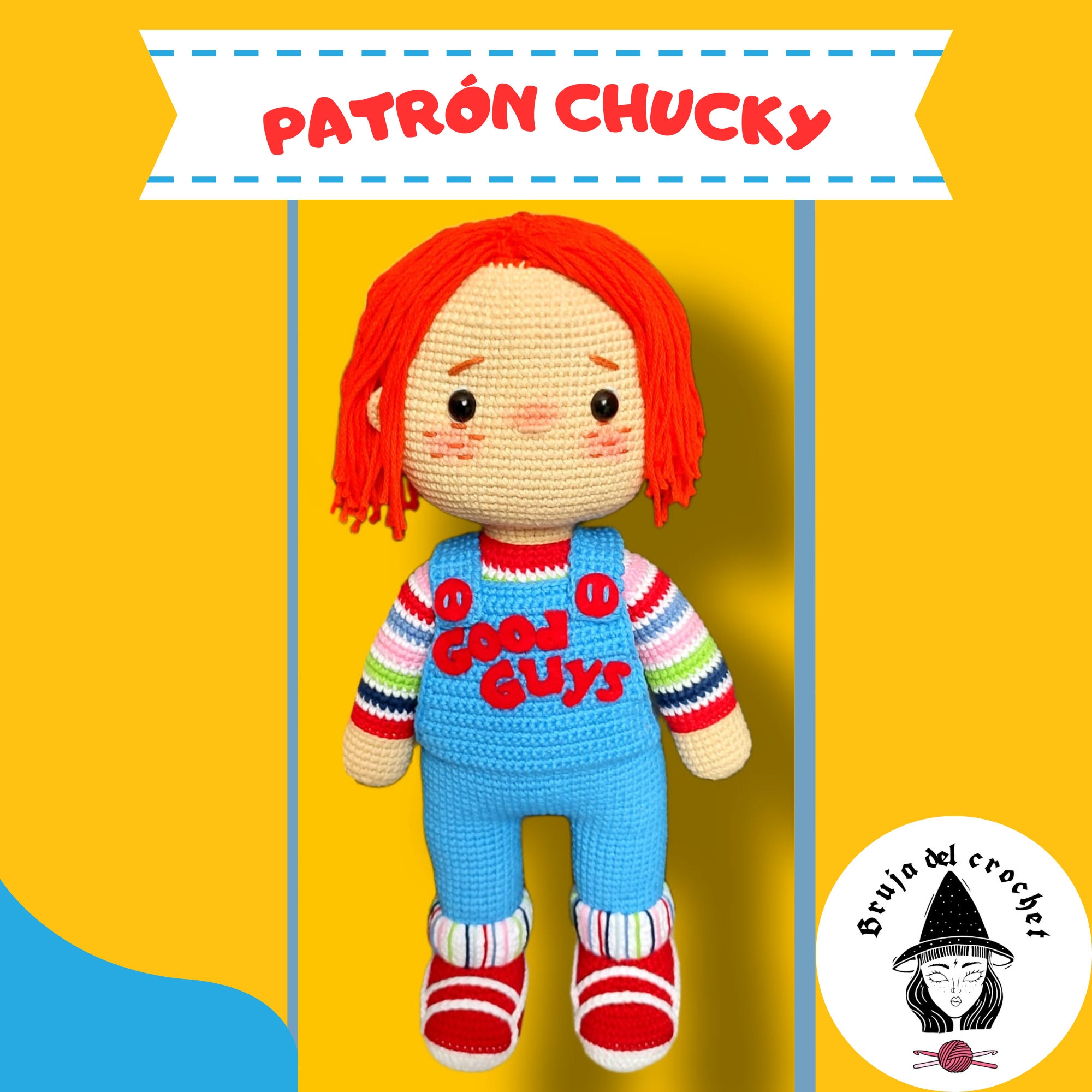 AMIGURUMI CHUCKY PATTERN Spanish and English - Etsy