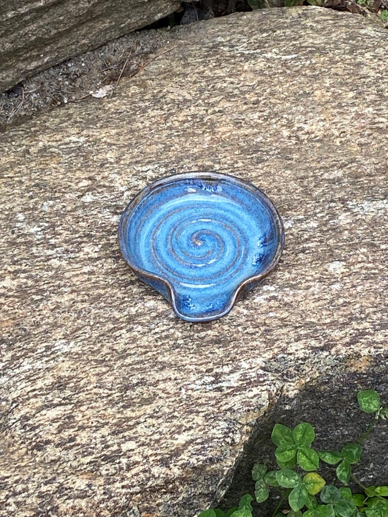 Handmade Pottery Spoon Rest, Ceramic Spoon Rest, Pottery Spoon Rest ...