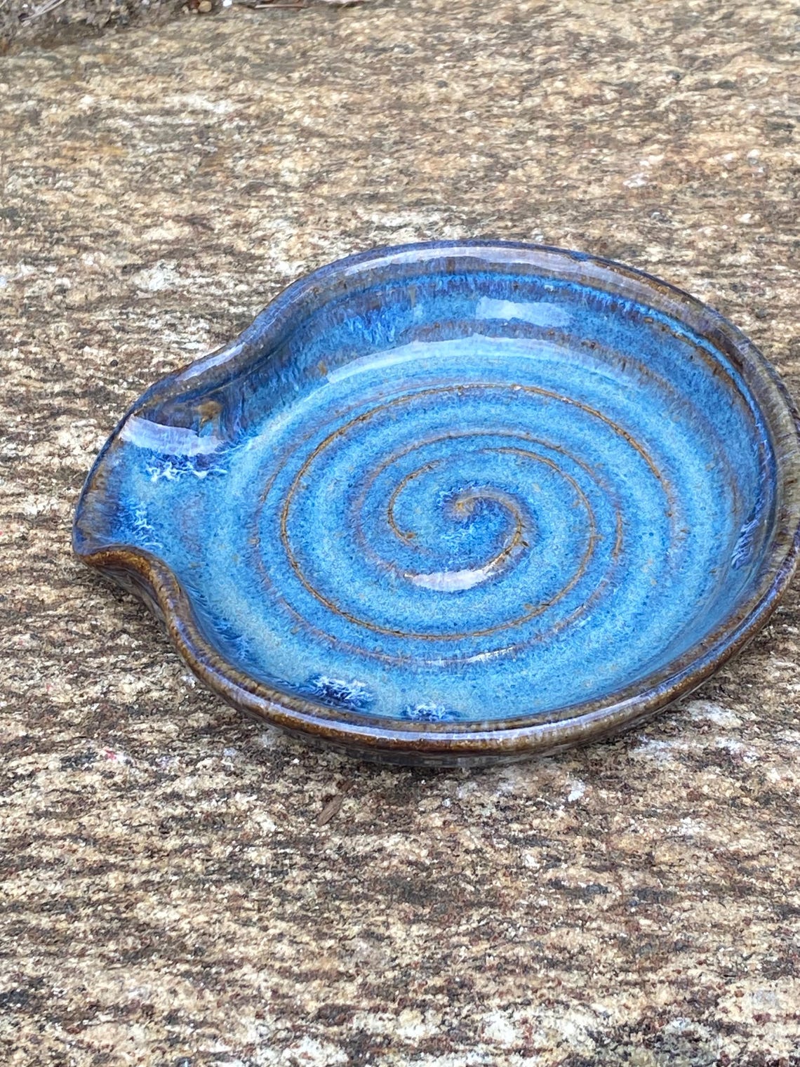 Handmade Pottery Spoon Rest, Ceramic Spoon Rest, Pottery Spoon Rest ...