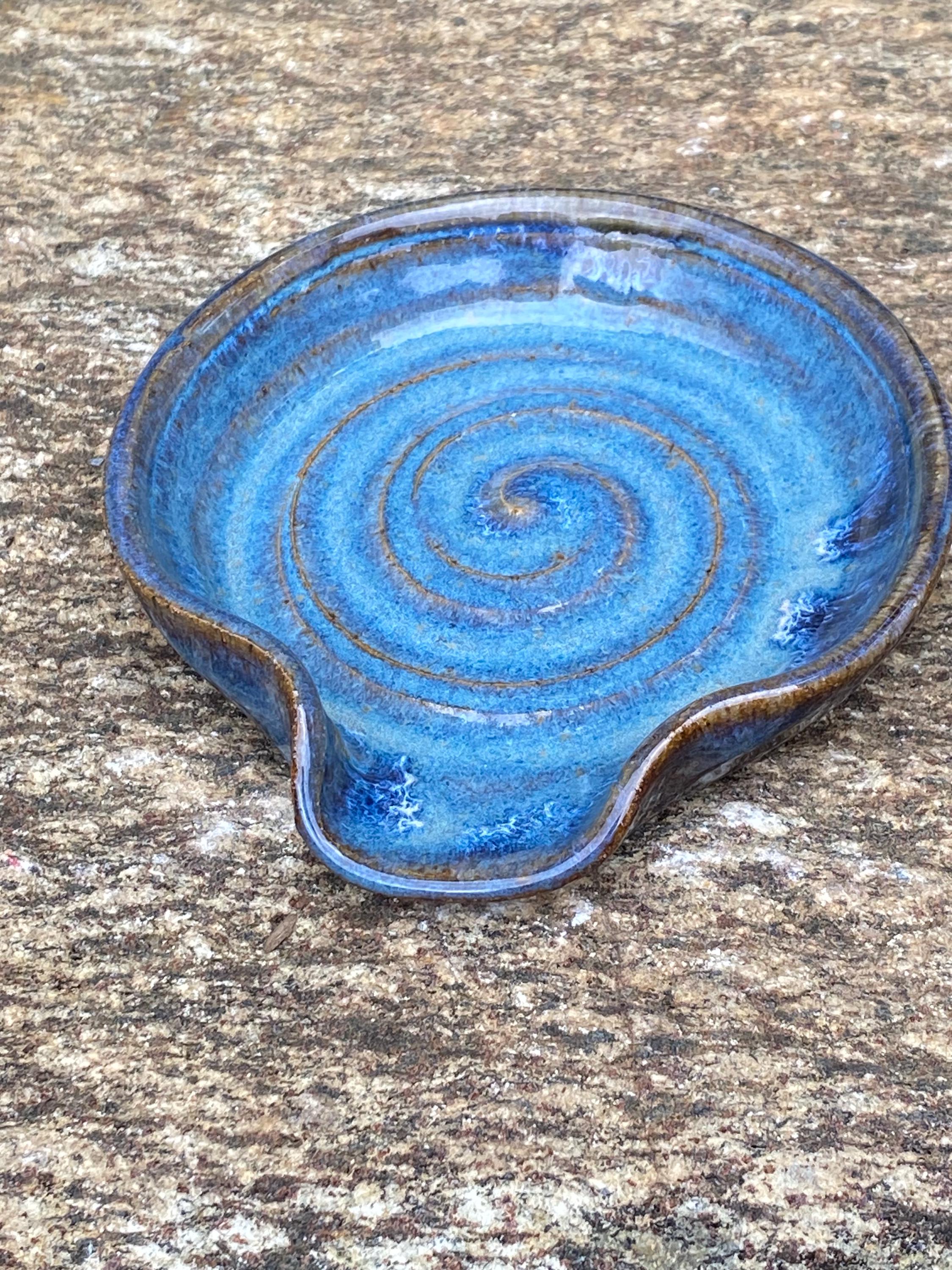 Handmade Pottery Spoon Rest, Ceramic Spoon Rest, Pottery Spoon Rest ...