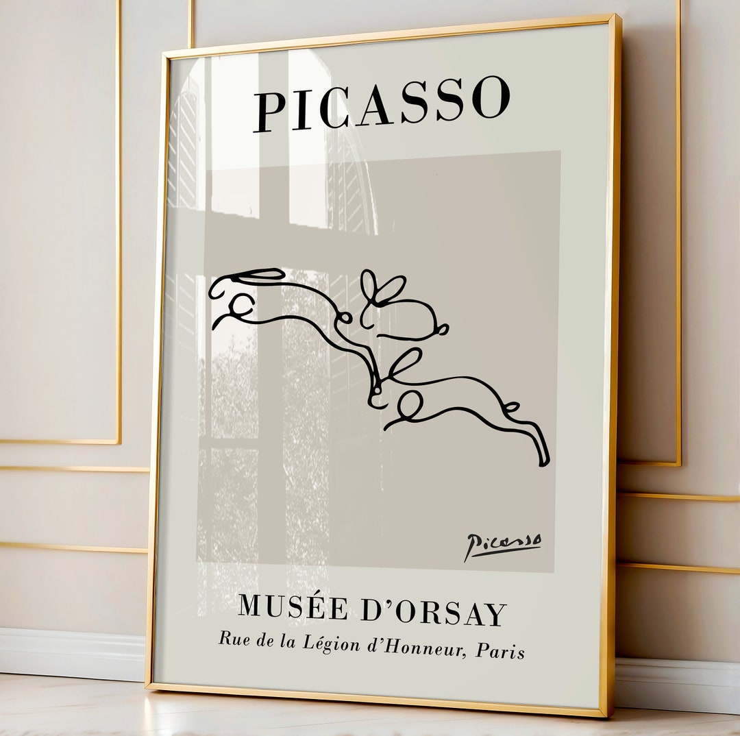 Pablo Picasso Poster Pablo Picasso Wall Art Neutral Home Decor Beige ...