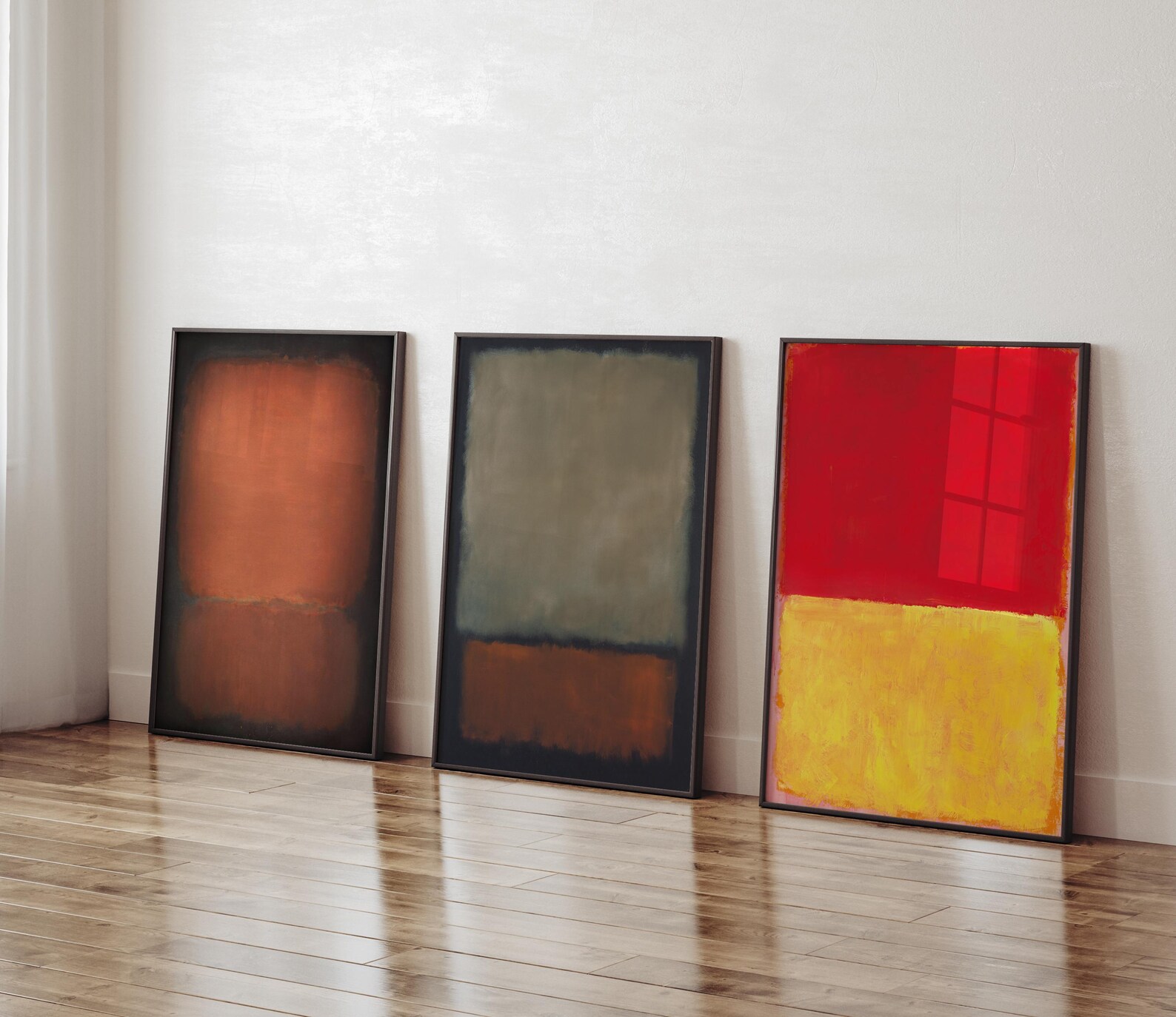 Mark Rothko Wall Art Set of 9 | Mark Rothko Prints | Vintage Abstract ...