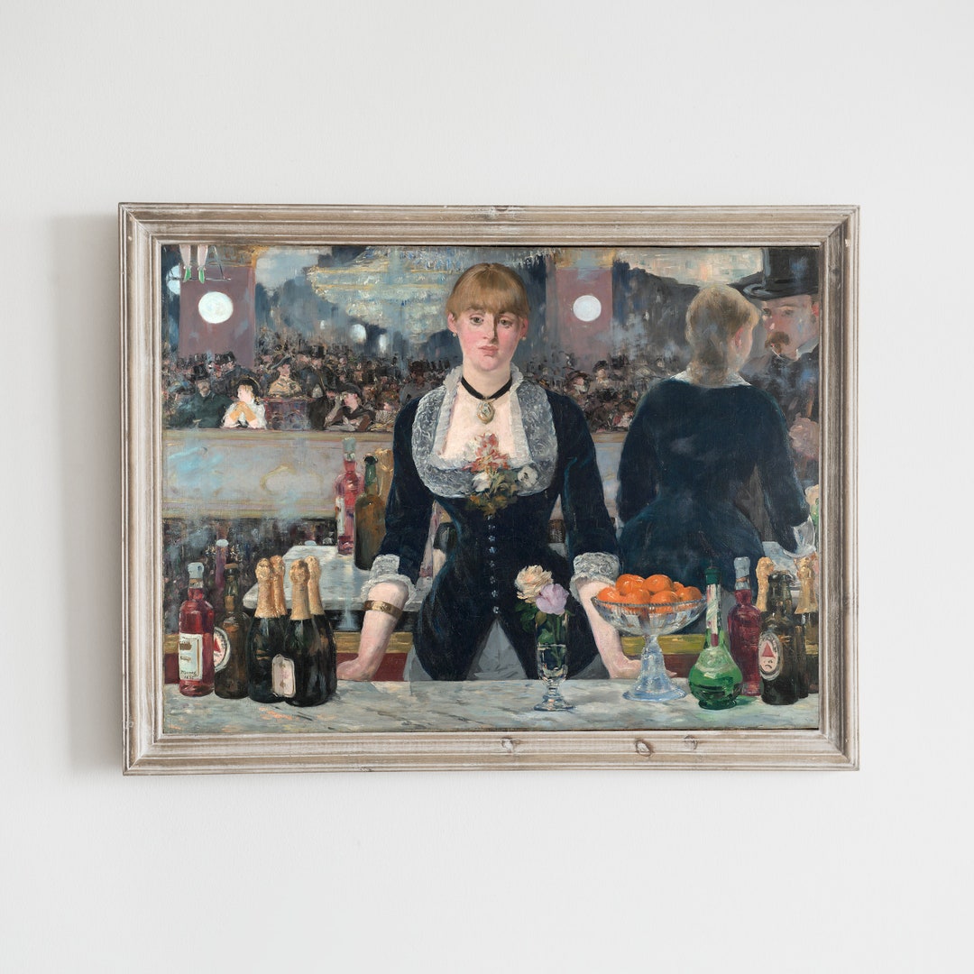 A Bar at the Folies-bergère C. 1882 | Edouard Manet Wall Art | Vintage ...