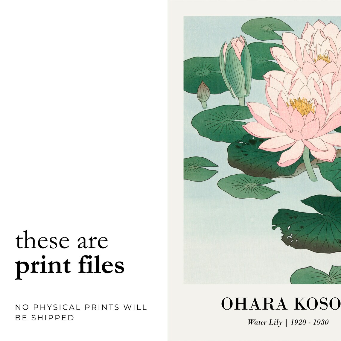 Ohara Koson Poster | Ohara Koson Wall Art | Vintage Japanese Poster ...