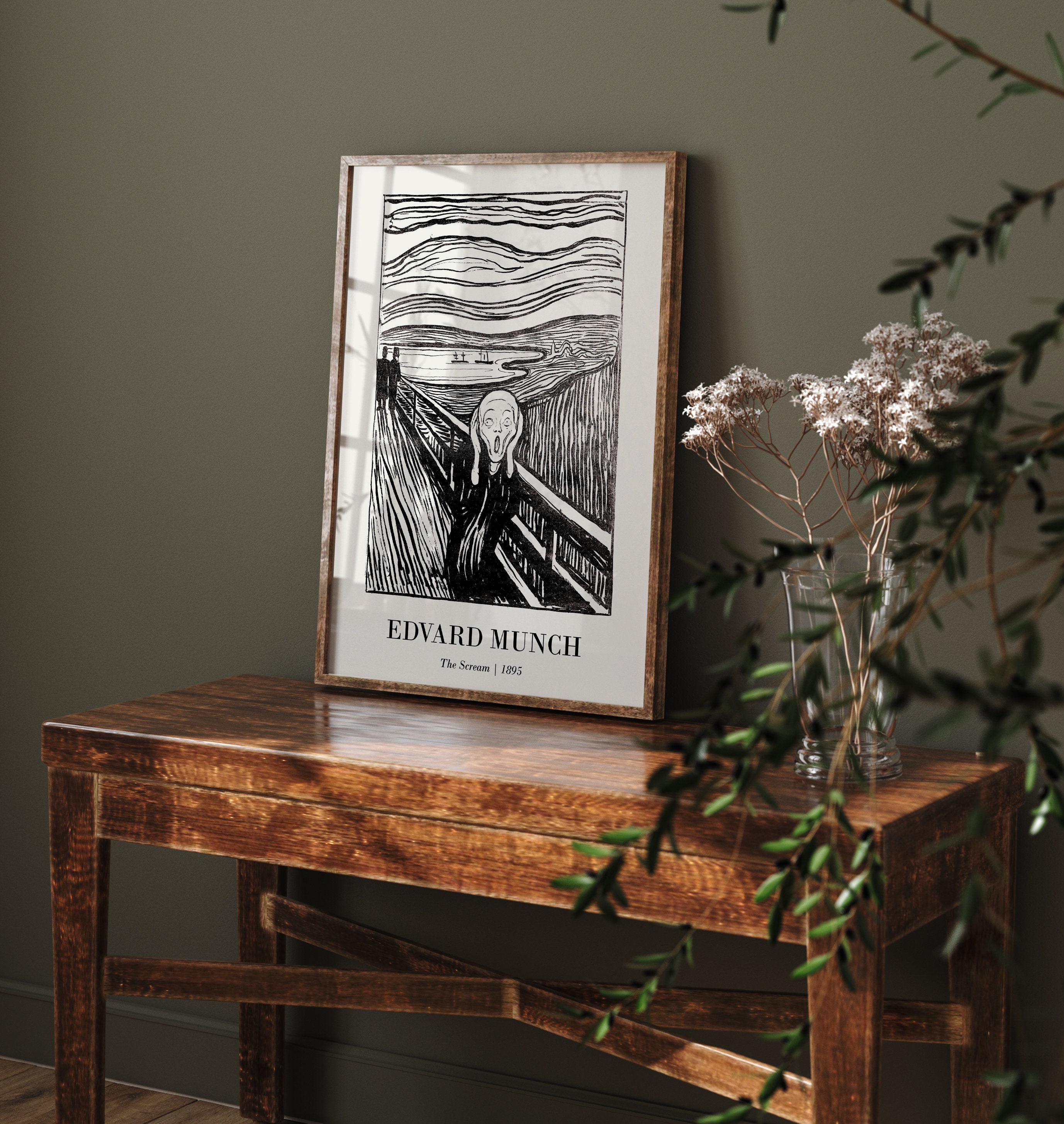 Edvard Munch Poster | Edvard Munch Wall Art | Vintage Scream Poster ...