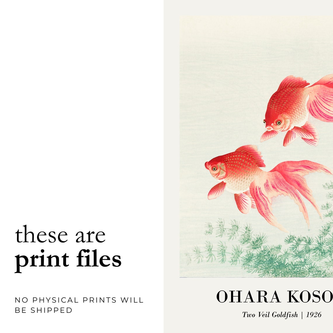 Ohara Koson Posters Set of 6 | Ohara Koson Wall Art | Vintage Japanese ...