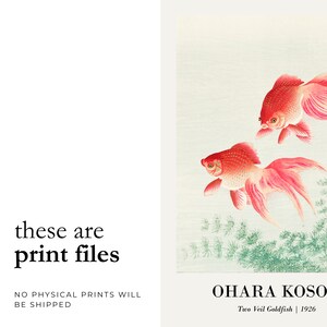 Ohara Koson Posters Set of 6 | Ohara Koson Wall Art | Vintage Japanese ...